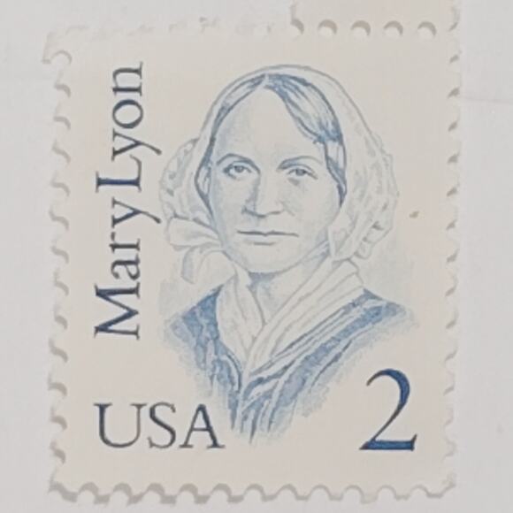 USPS | Art | 986 Mary Lyon 2 Mnh Great Americans Series Gummed Vintage ...
